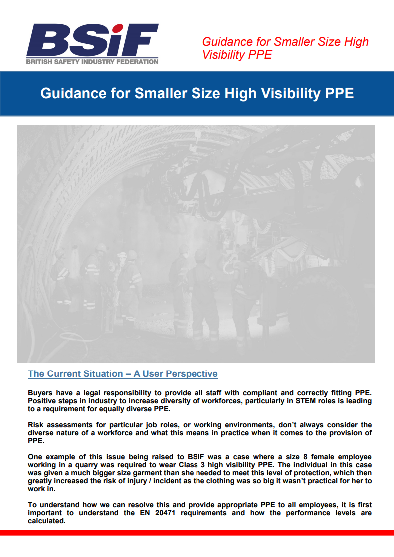 Guidance for Smaller Size High Visibility PPE | Lyreco Intersafe